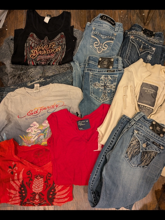 Ed Hardy | Other | 45 Piece Premium Curated Y2k Mcbling Grunge Fairy ...